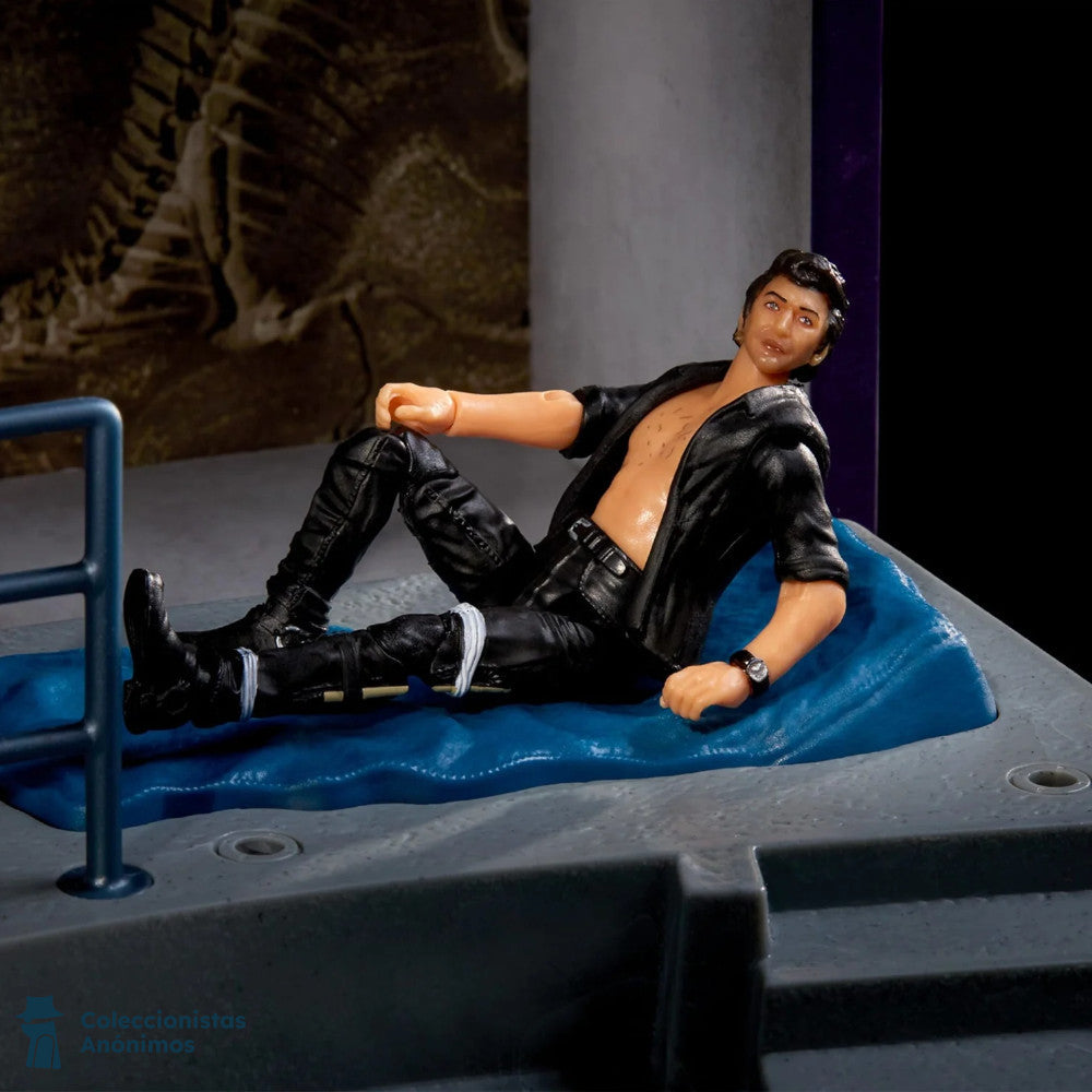 Jurassic Park Chaos Theory Dr. Ian Malcolm (diorama con sonido y luces ...